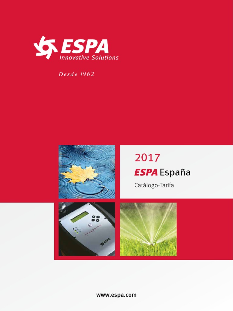 Espa Catálogo Tarifa 2017 España | PDF | Bomba | España