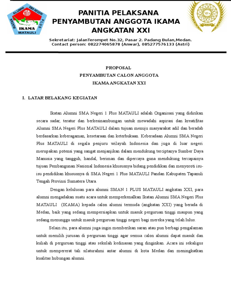 Penyambutan Anggota IKAMA XXI | PDF | Perjalanan