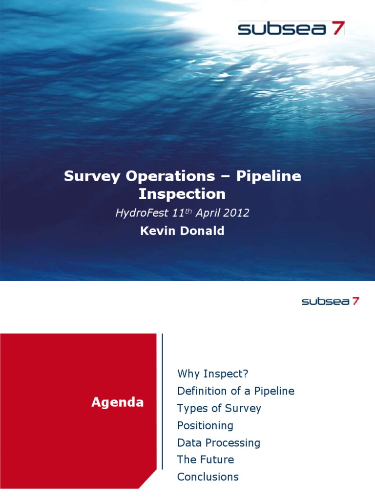 Subsea Pipeline Inspection | PDF | Pipeline Transport | Sonar