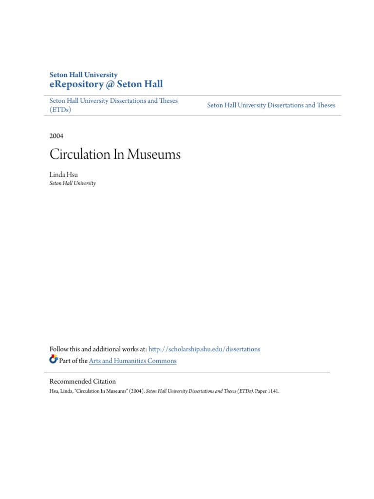 Circulation in Museums PDF | PDF