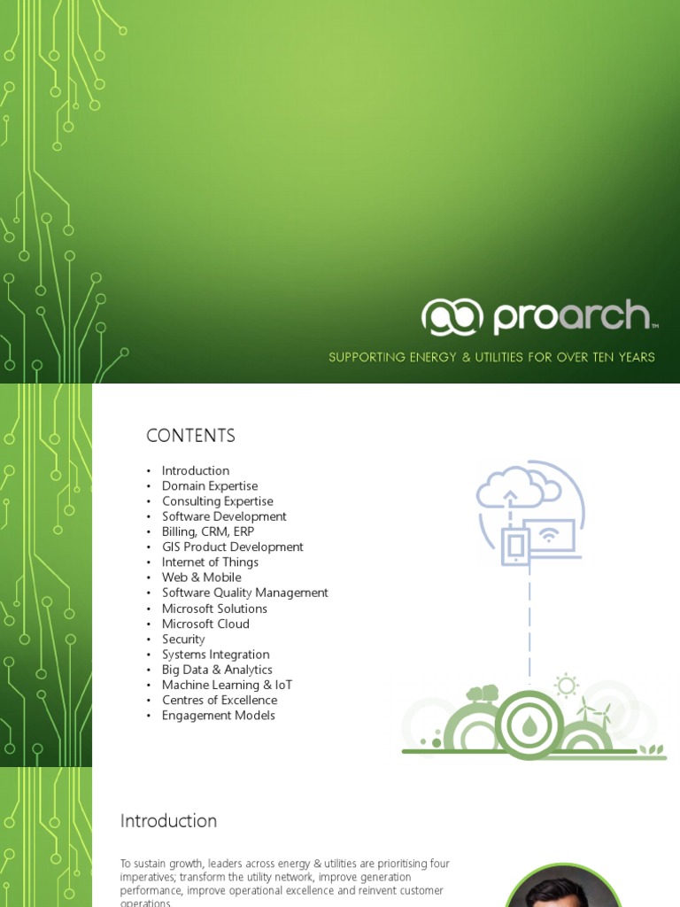 ProArch Energy & Utilities | PDF | Internet Of Things | Cloud Computing