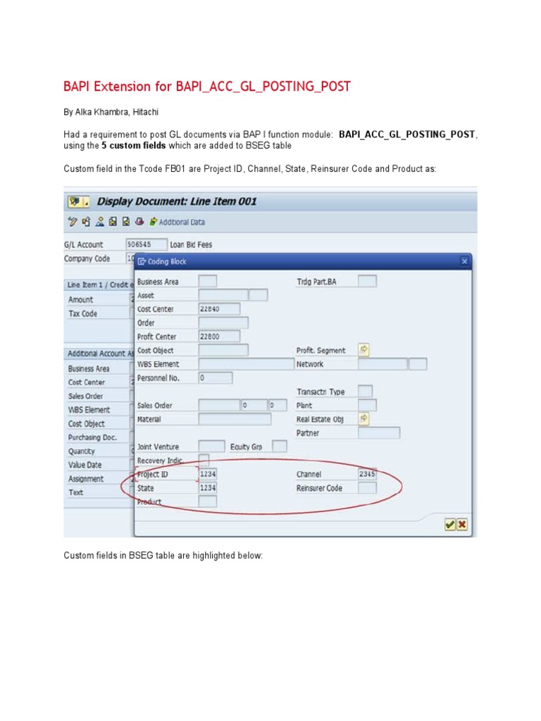 BAPI Extension For BAPI | PDF