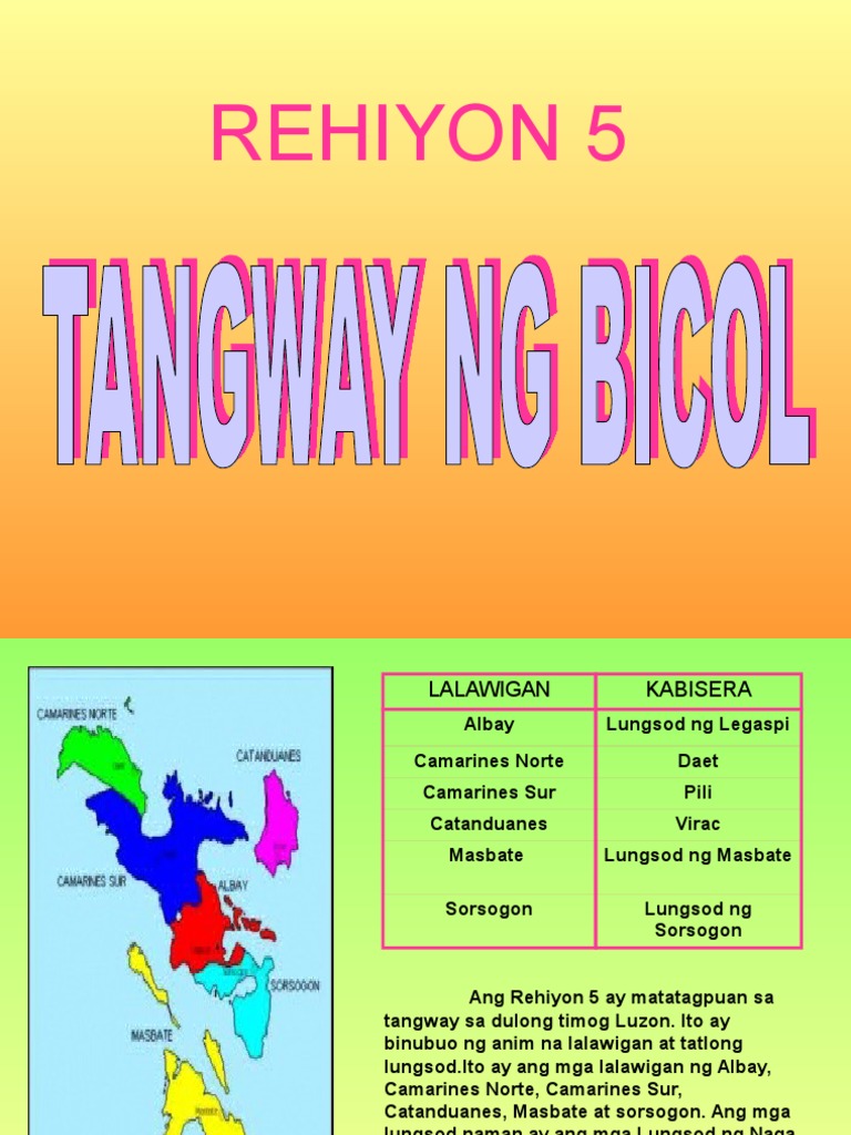 Rehiyon 5 Tangway NG Bicol | PDF