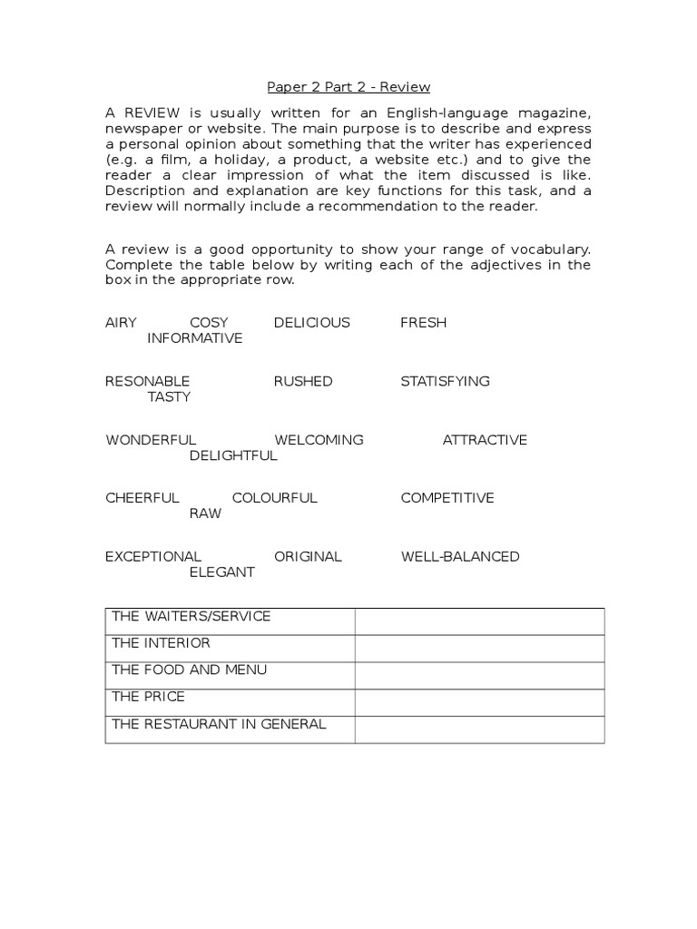 Review FCE | Restaurants | Restaurant And Catering