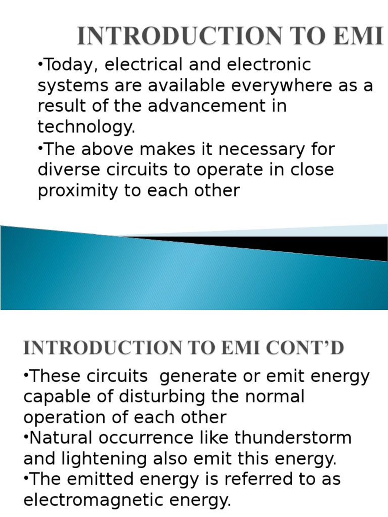 Introduction To Electromagnetic Interference | PDF | Electromagnetic Interference ...