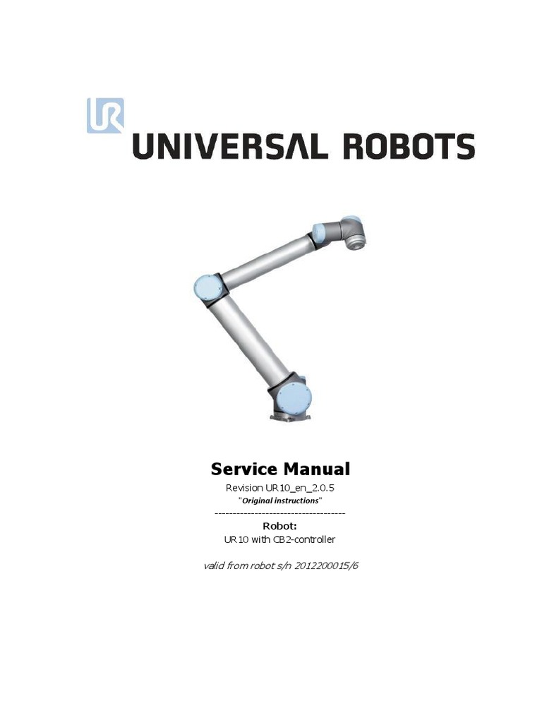 ServiceManual UR10 en 2.0.5 | PDF | Electrical Connector | Screw