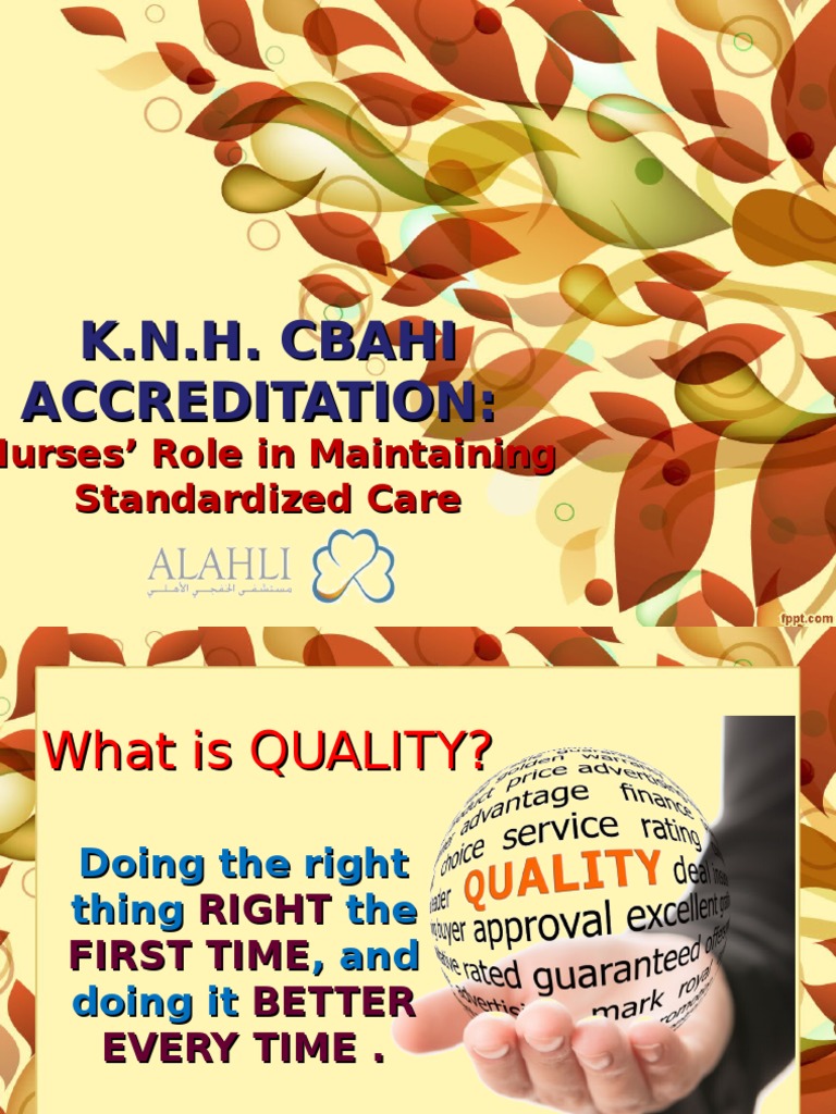 CBAHI Accreditation Standards Overview | PDF