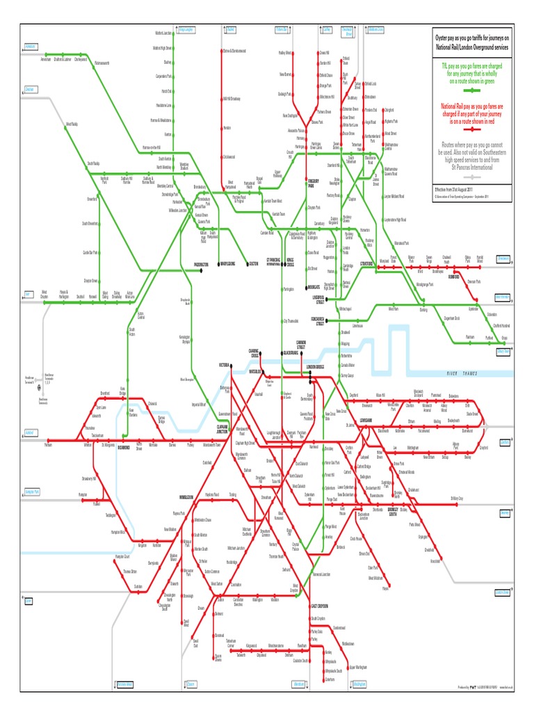 National Rail Map | PDF | England | London