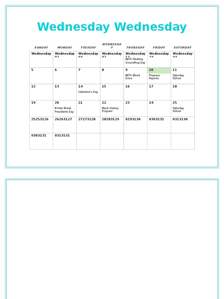 February Calendar | PDF