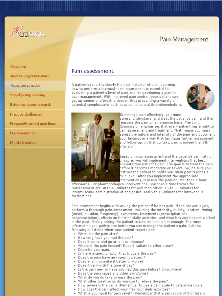 ATI Pain Management | PDF | Pain | Pain Management