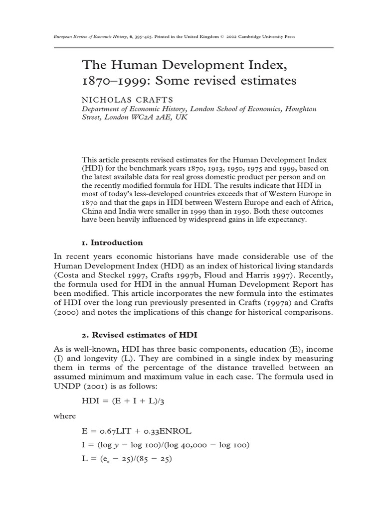 The Human Development Index 2 | PDF | Human Development Index ...