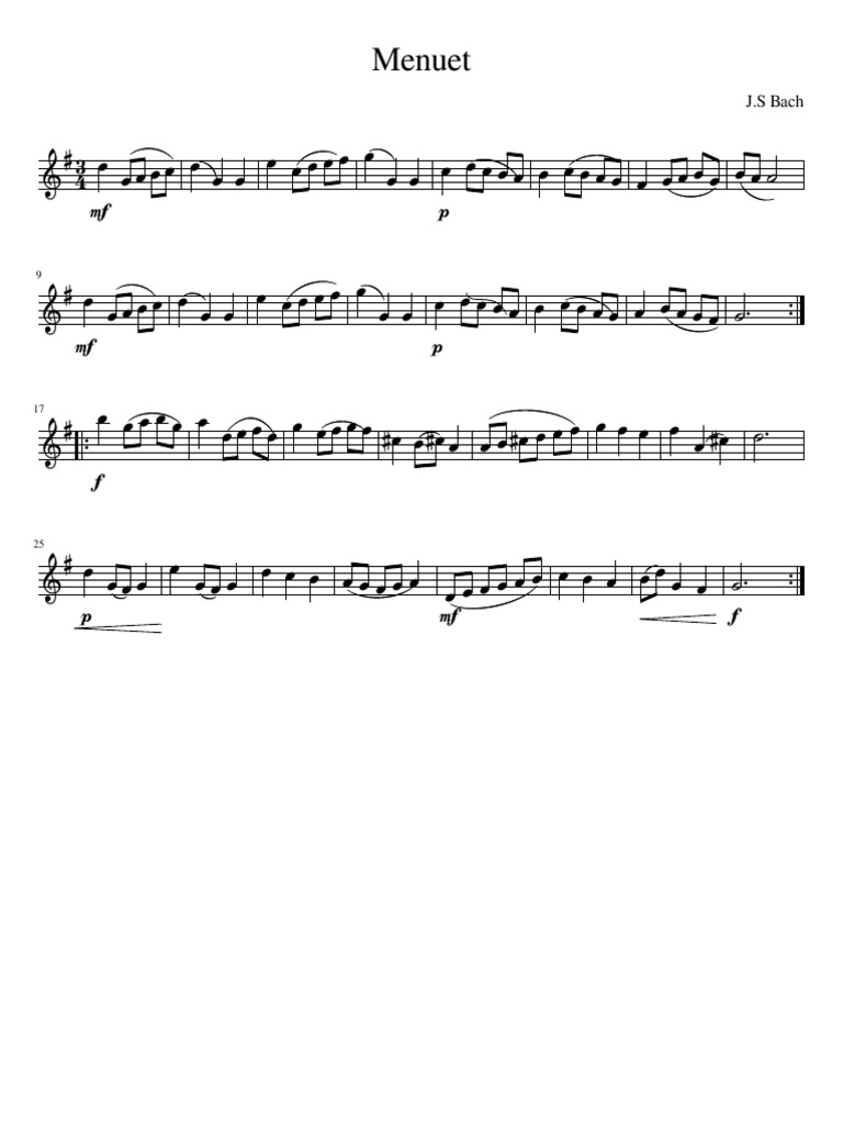 Menuet | PDF