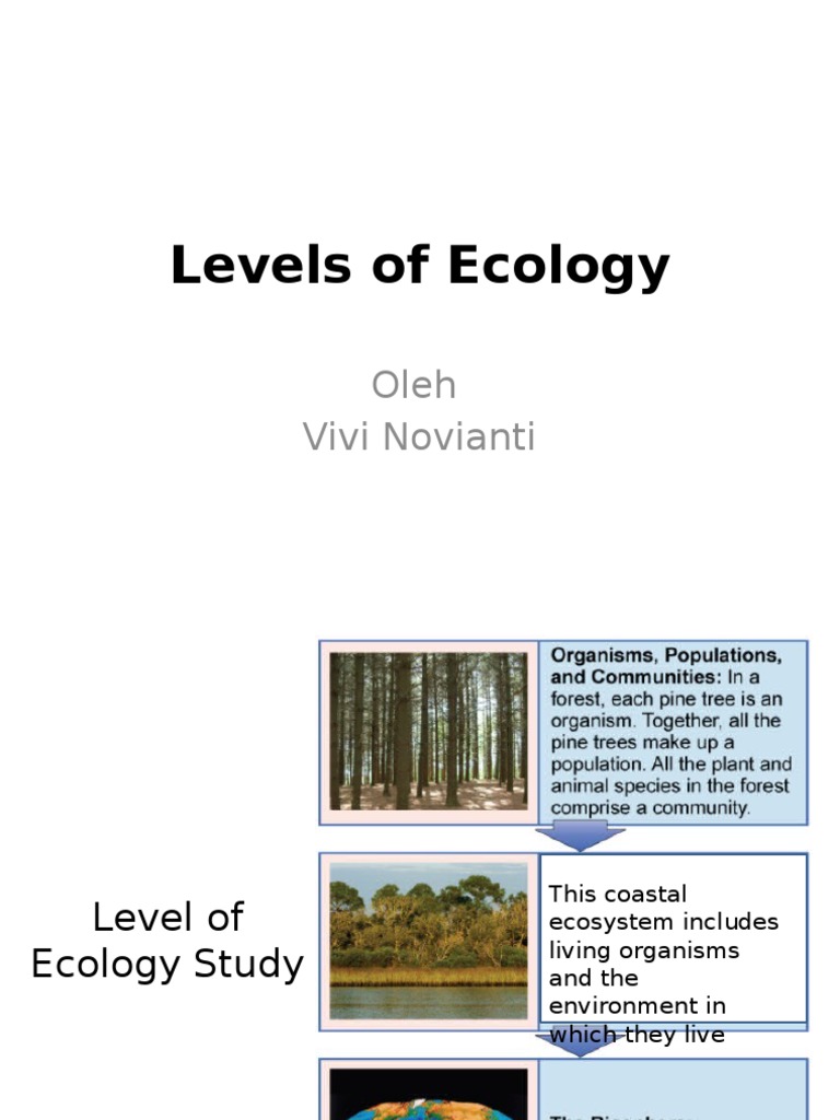 Week-2 Levels of Ecology | PDF