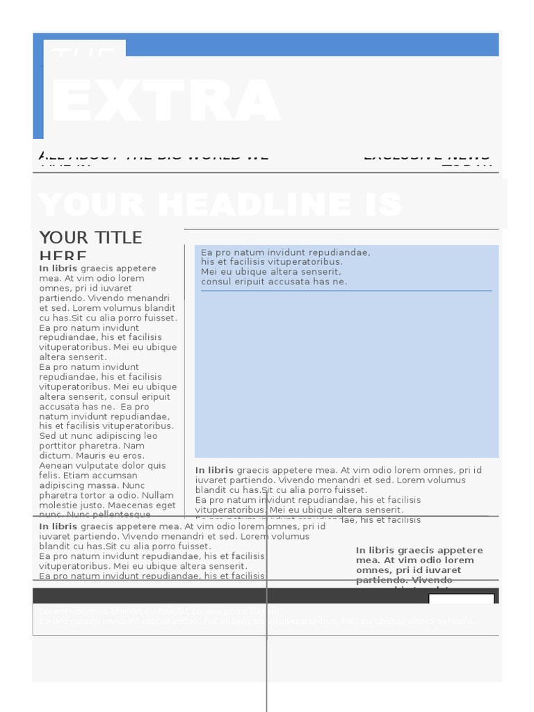 Word Newspaper Template 2 | PDF