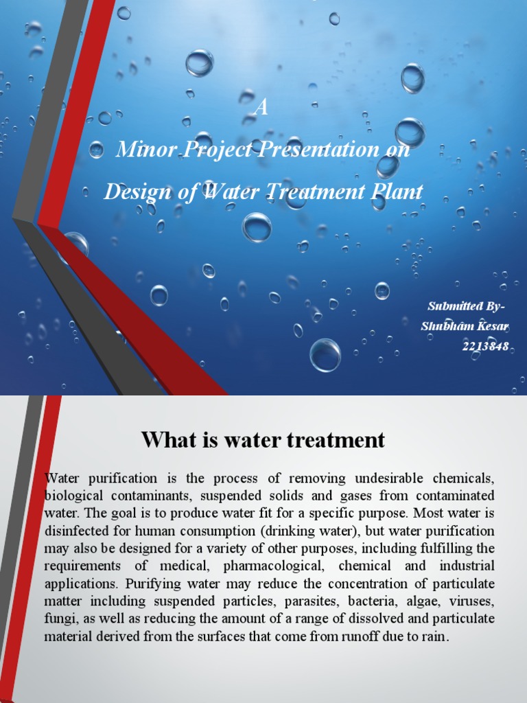 Presentation On Water Treatment | Download Free PDF | Water ...