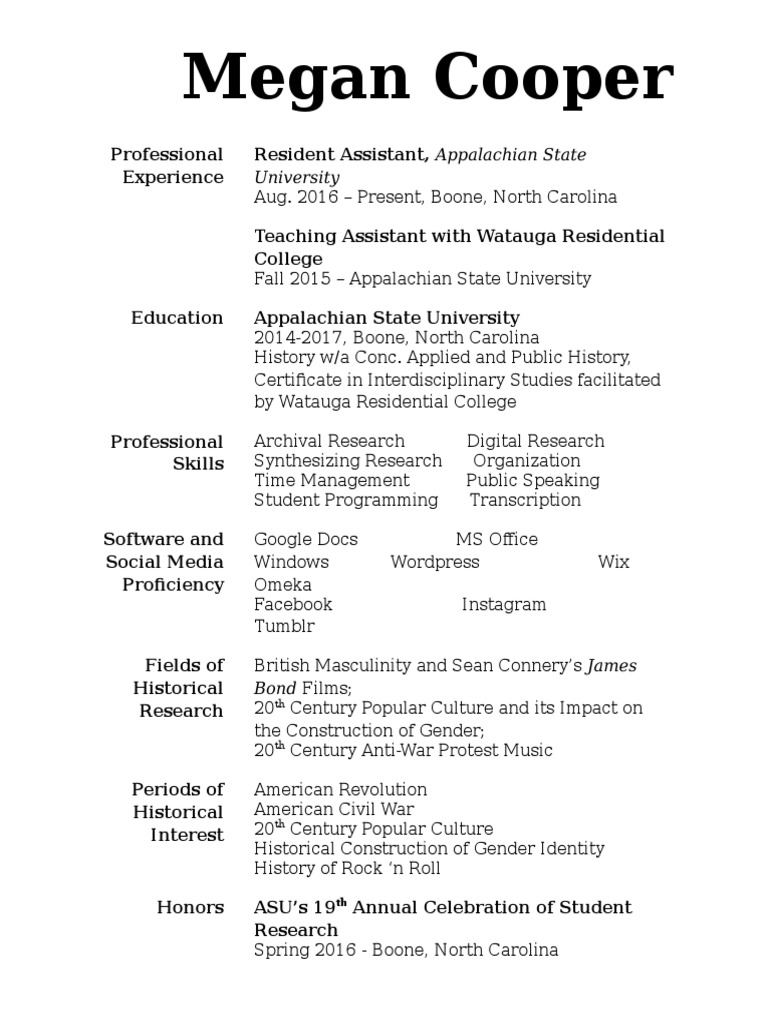 Megan Cooper: History and Leadership Profile | PDF | Further Education ...
