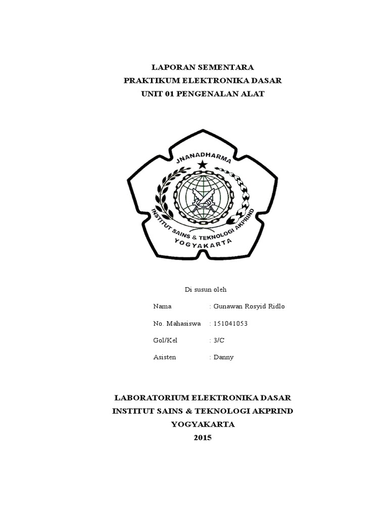 Laporan Praktikum ED Unit 1 | PDF