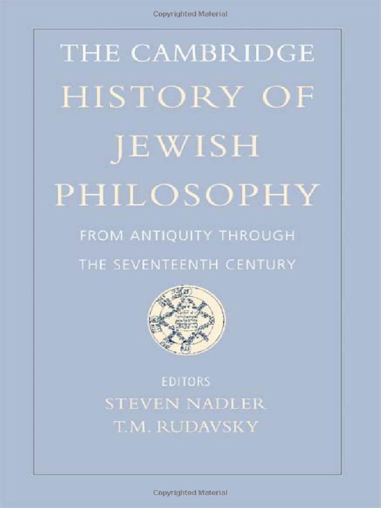 The Cambridge History of Jewish Philosophy Vol 1 PDF | PDF | Jewish ...