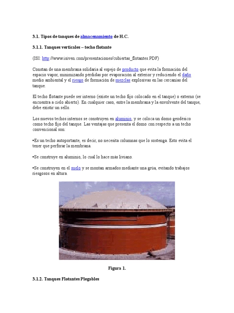 Tipos de Tanques de Almacenamiento | PDF | Tanques | Aluminio