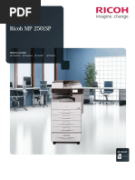 Folleto MFP Ricoh MP 501 | PDF | Fax | Pantalla táctil