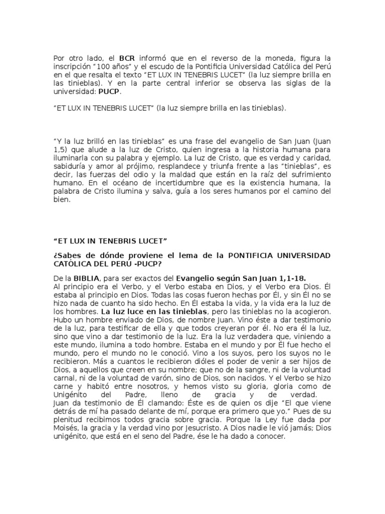 Et Lux in Tenebris Lucet | PDF | Cristo (título) | Dios