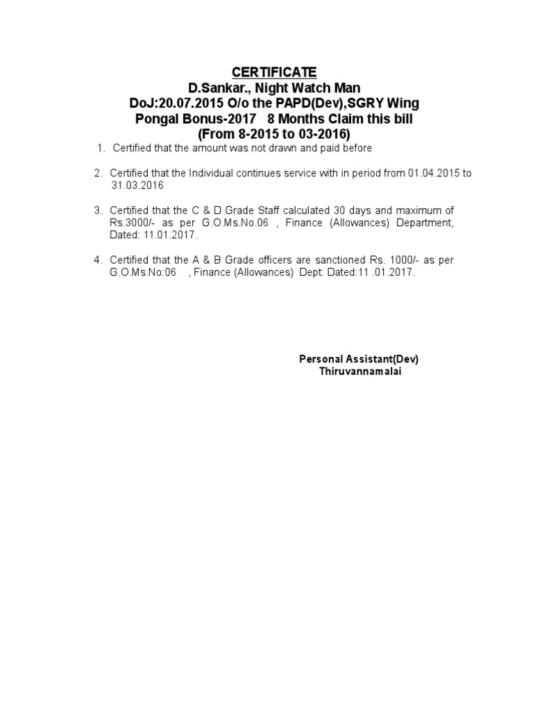 Bonus Certificate | PDF