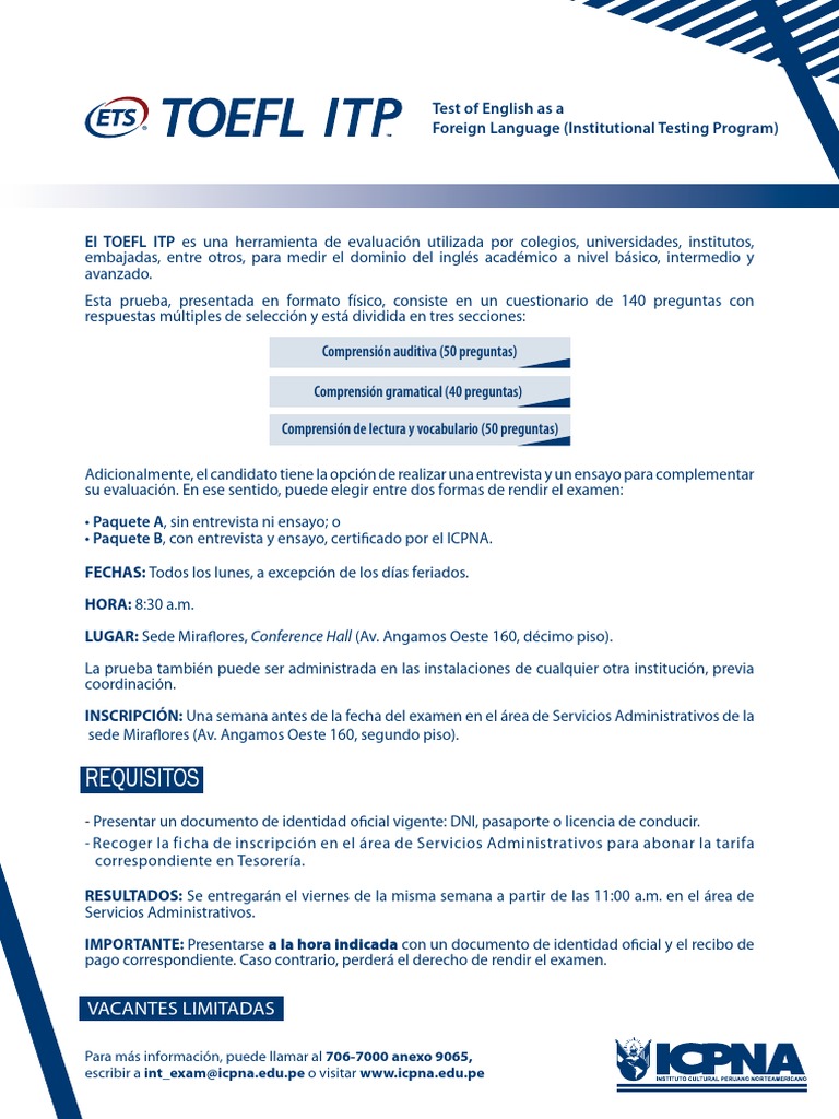 Toefl Itp PDF