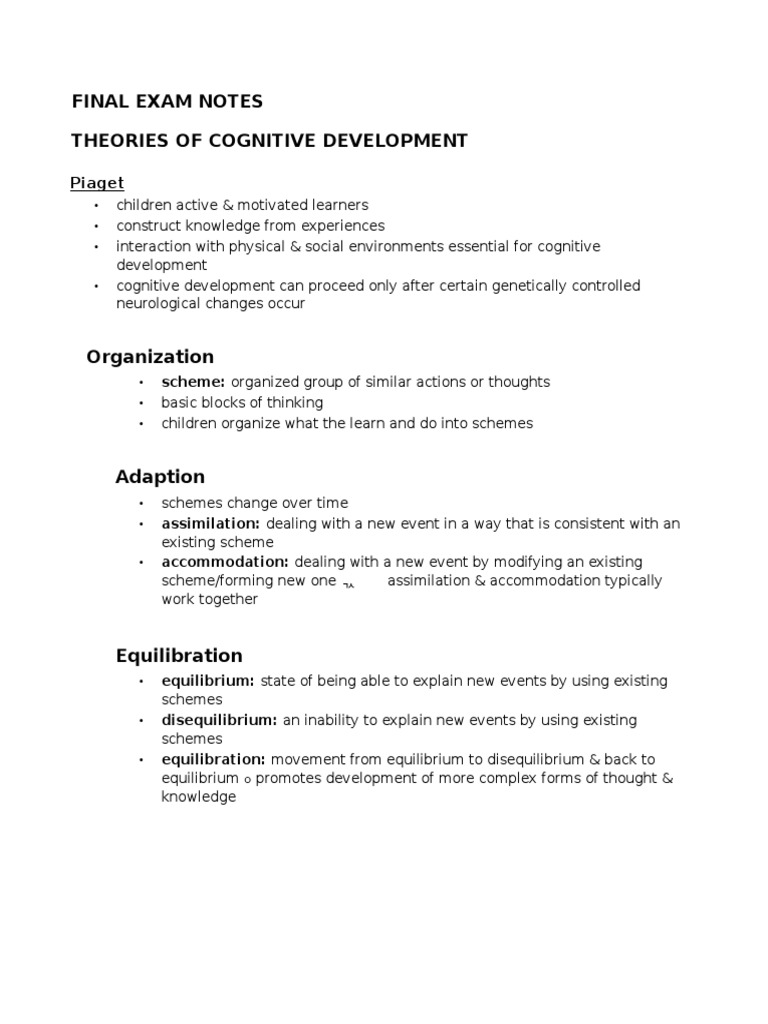 EDPE 300: Exam Notes (Scott Conrod) | PDF | Reinforcement | Cognitive ...