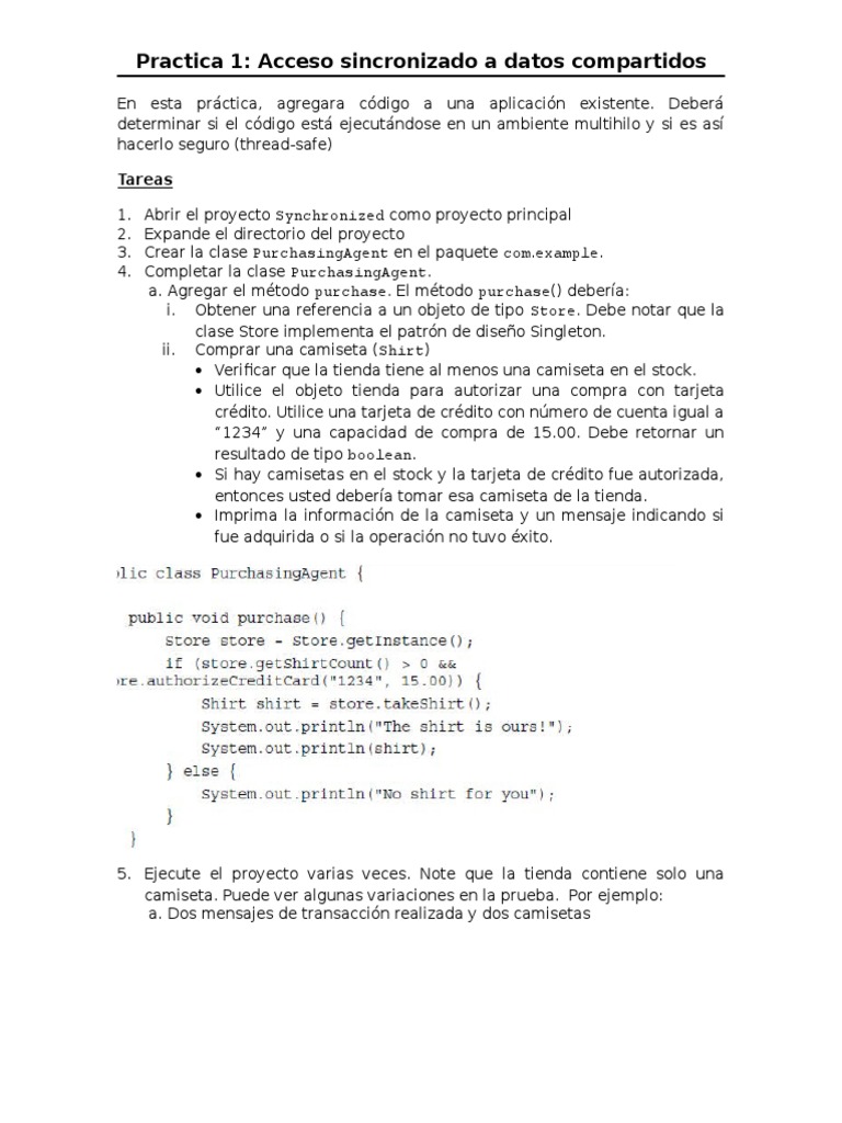 Practica Hilos - Oracle | PDF | Hilo (Computación) | Java (lenguaje de programación)