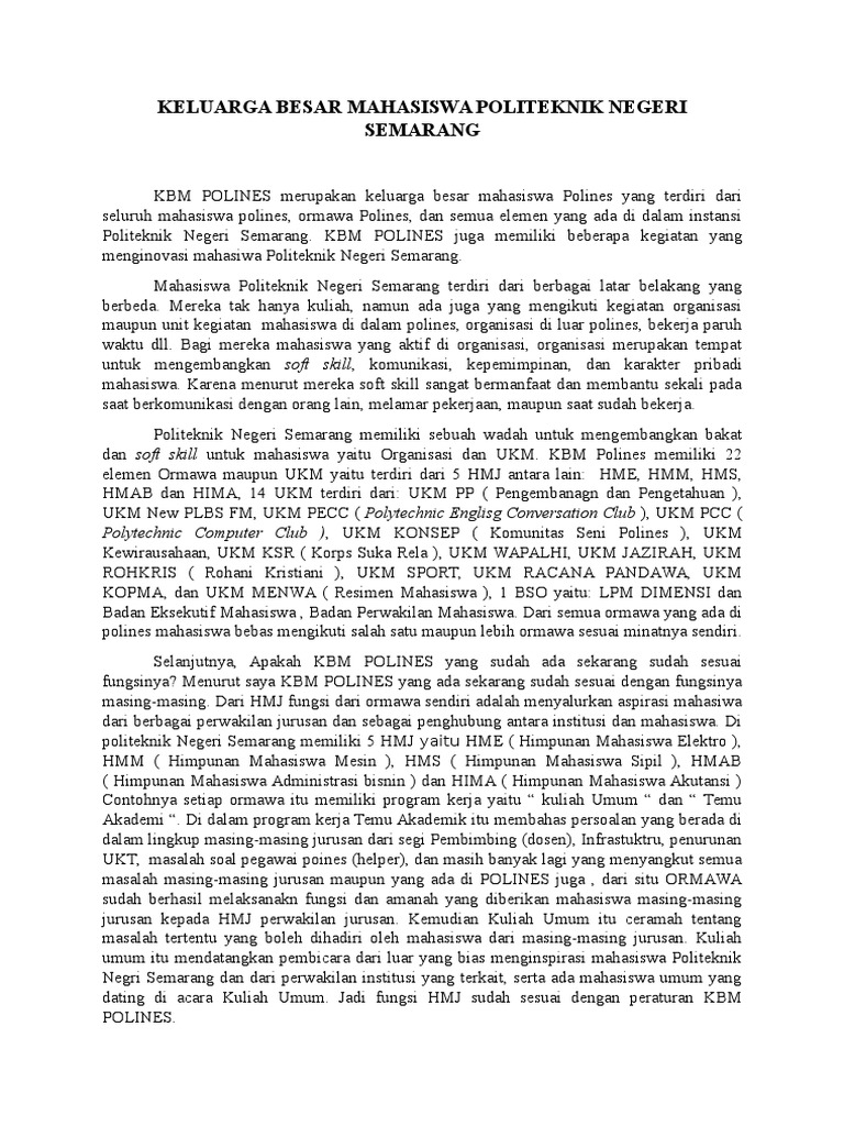 Artikel KBM Polines 1 | PDF