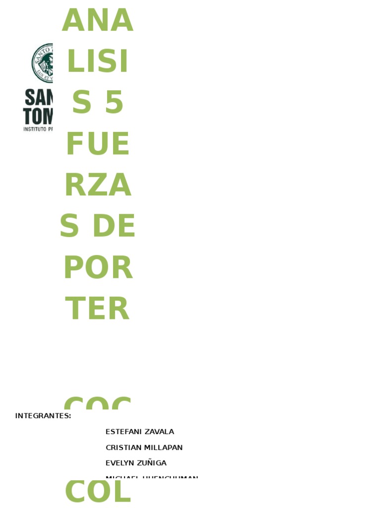 Analisis 5 Fuerzas de Porter Coca Cola | Descargar gratis PDF ...