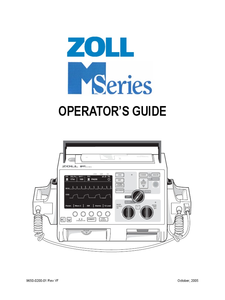 ZOLL Defibrillator Operator's Guide | PDF | Artificial Cardiac ...