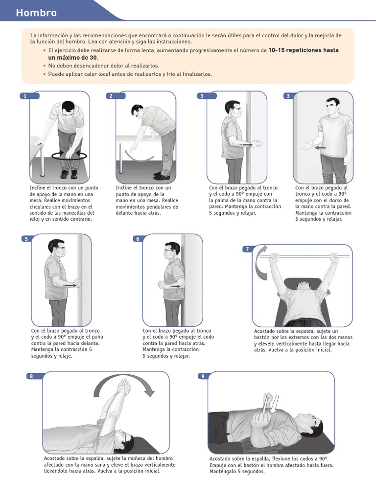 Ejercicios artrosis de Hombro | Codo | Hombro