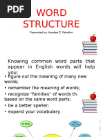Structural Analysis of Words | PDF | Word | Adjective