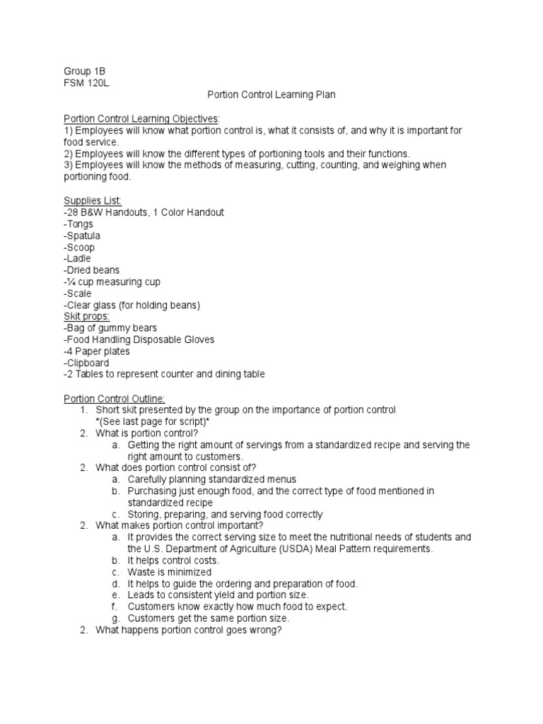 in-service lesson plan | Foodservice | Hamburgers