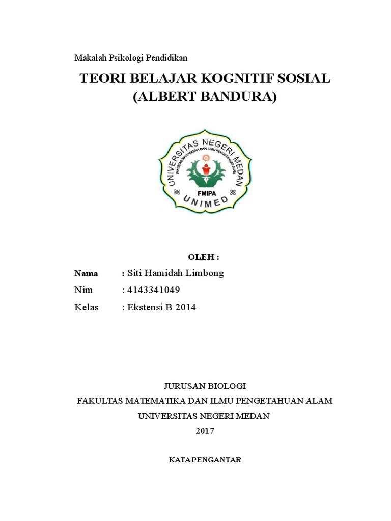 Makalah Teori Sosial Bandura | PDF