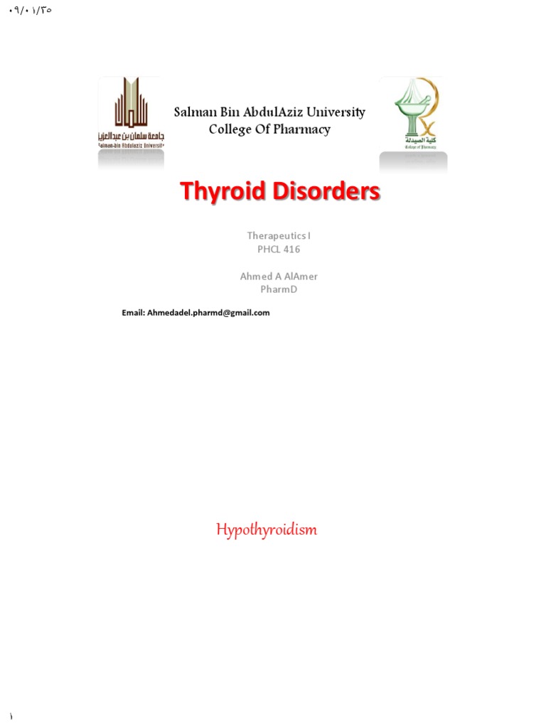 Thyroid | PDF | Hypothyroidism | Thyroid