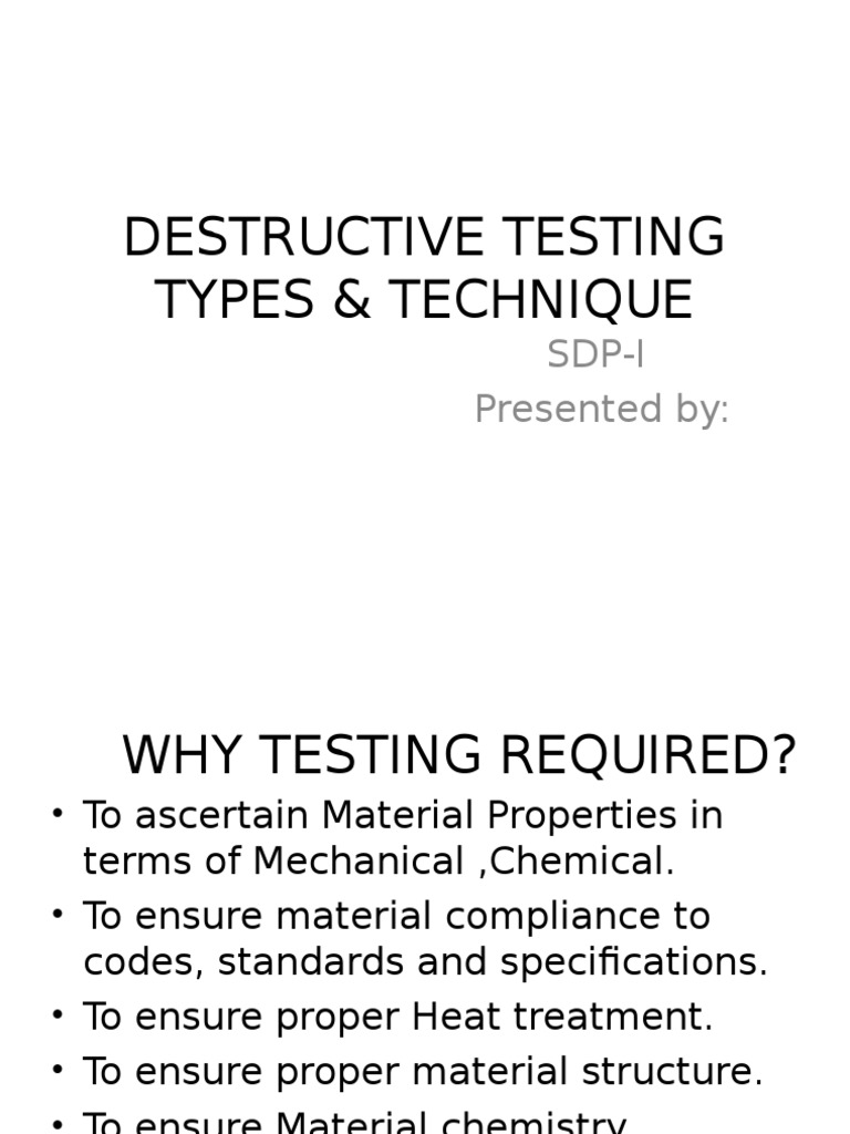 Destructive Testing | Welding | Ultimate Tensile Strength