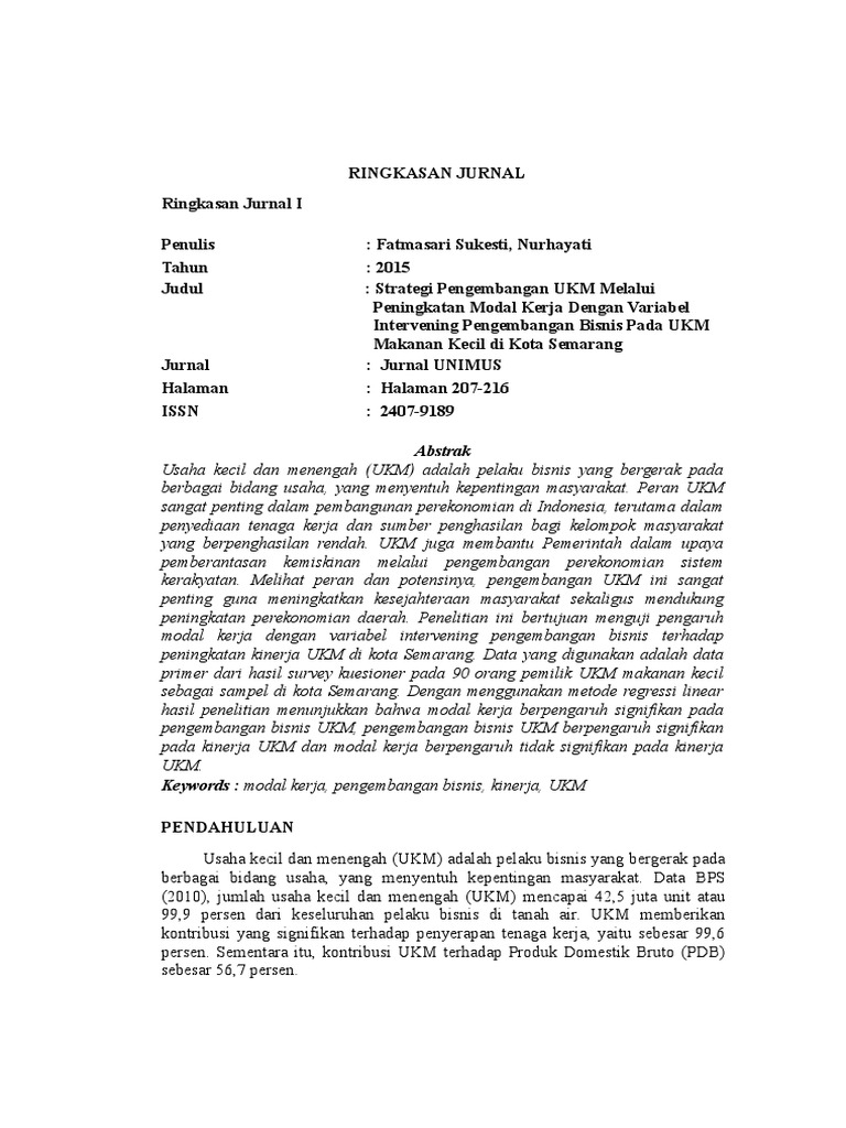 Ringkasan Jurnal | PDF