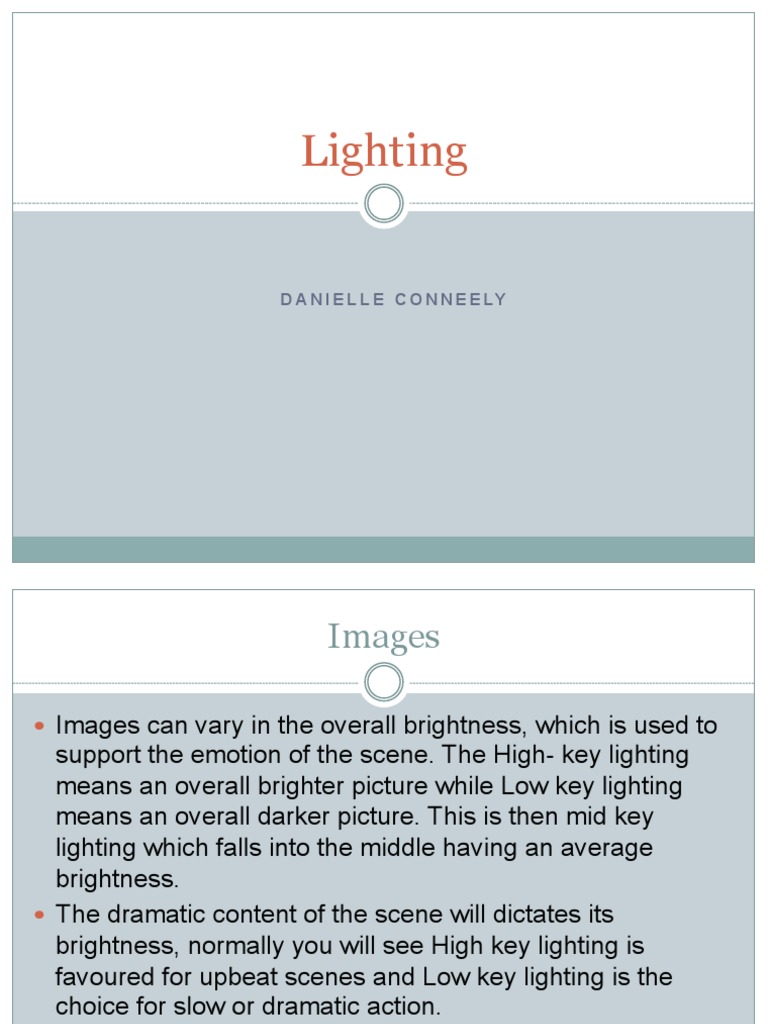Lighting: Danielle Conneely | PDF | Self-Improvement