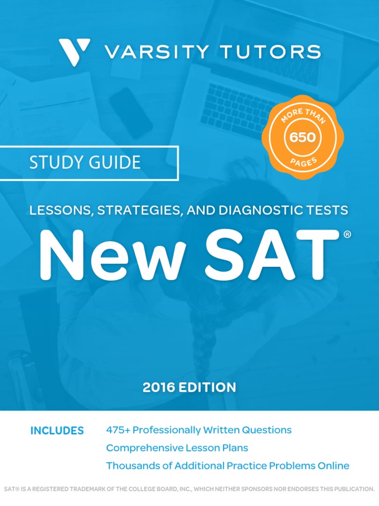 Varsity Tutors Sat Book First Edition | Download Free PDF | Sat | Test ...