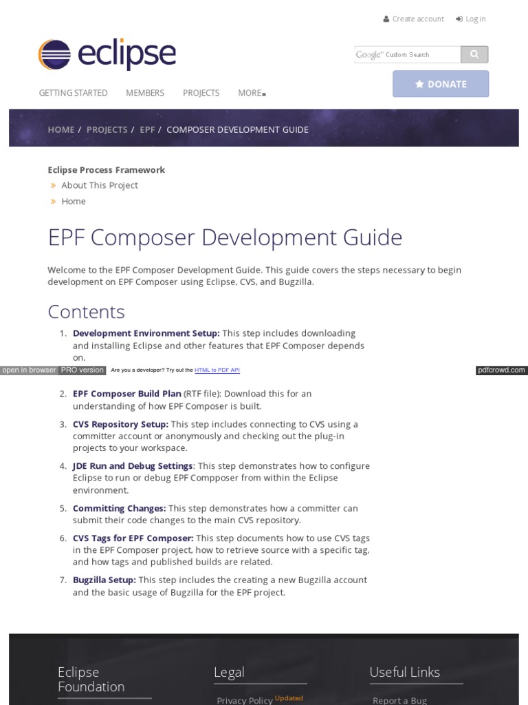 Epf Composer Dev Guide Pdf Eclipse Software Software