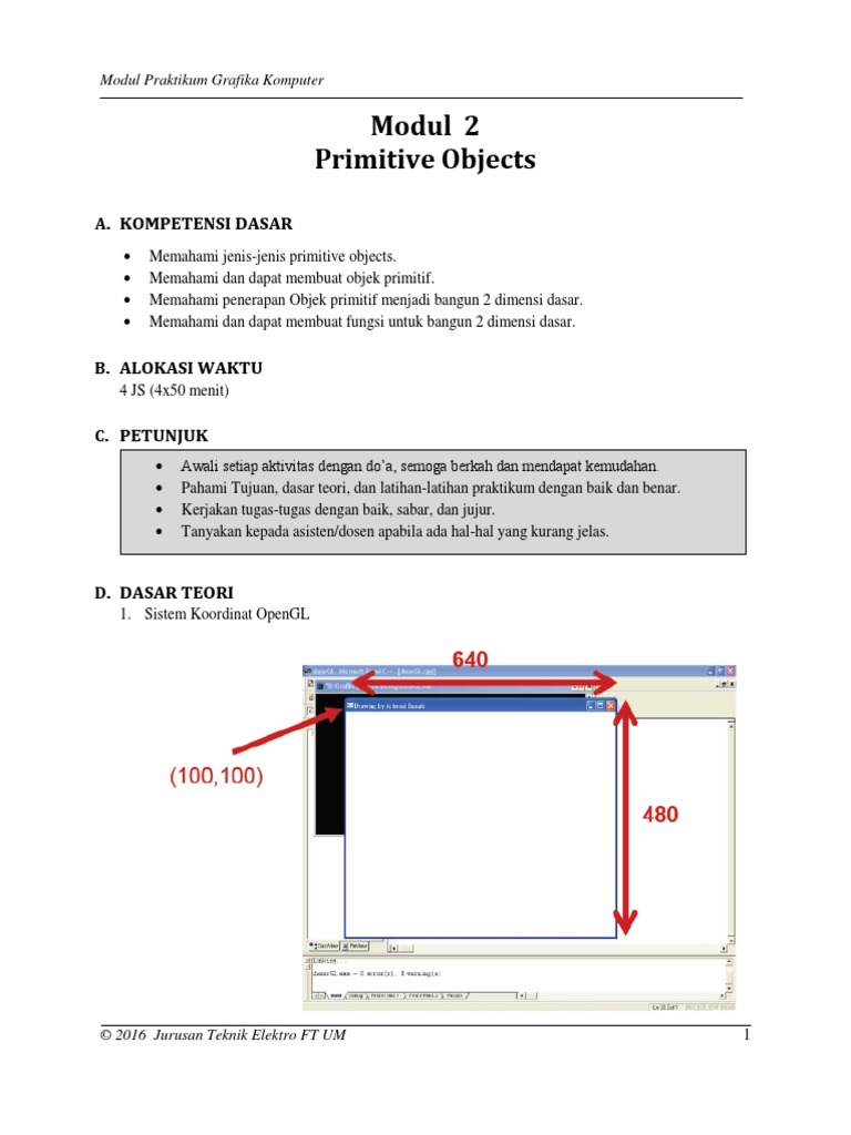 Modul 2 - Primitive Object | PDF