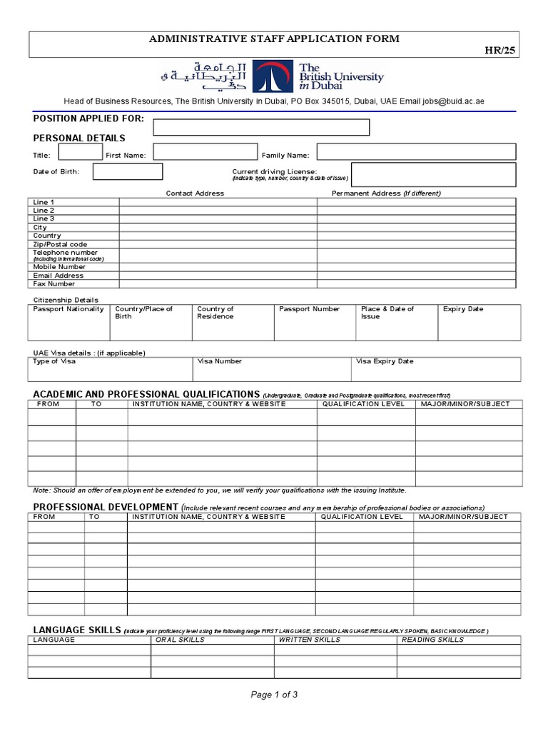 Admin Application Form | PDF | Travel Visa | Criminal Record