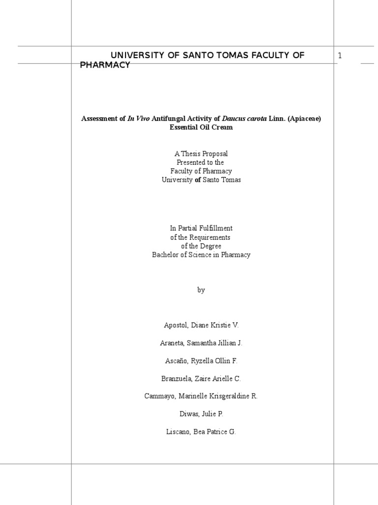 THESIS Title Page and Stuff | PDF | Thesis | Wellness