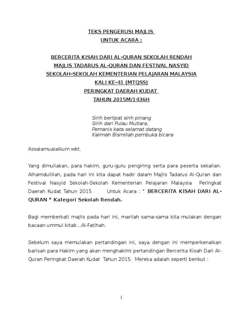 Contoh MC | PDF