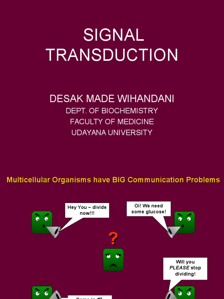 Understanding Signal Transduction | PDF | Cell Signaling | Hormone