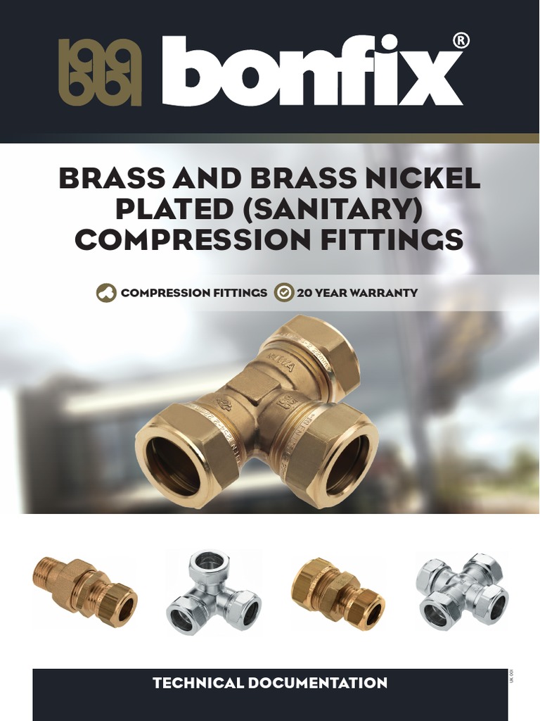 Bonfix Compression Fittings | PDF | Pipe (Fluid Conveyance) | Nut (Hardware)