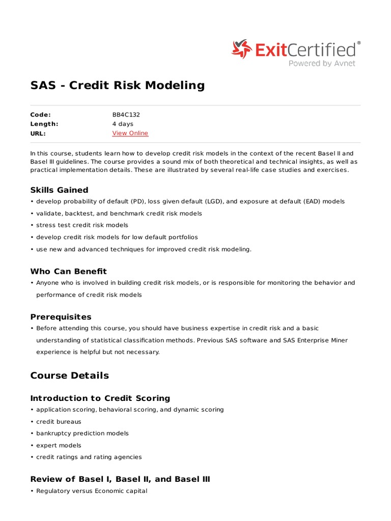 Credit Risk Modeling | PDF | Basel Ii | Risk