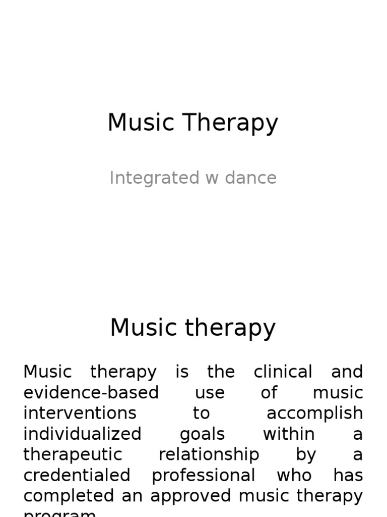Music Therapy | PDF